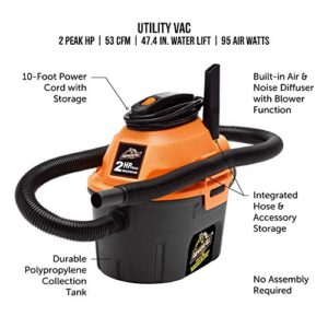 Armor All, AA255, 2.5 Gallon 2 Peak HP Wet/Dry Utility Shop Vacuum, Orange & Chemical Guys SPI_191_16 Lightning Fast Carpet and Upholstery Stain Extractor (16 Oz)