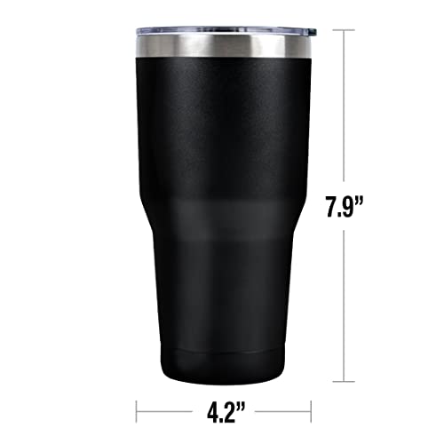 Logovision NASA Shuttle Launch Stainless Steel Tumbler 30 oz Coffee Travel Cup, Vacuum Insulated & Double Wall with Leakproof Sliding Lid | Great for Hot Drinks and Cold Beverages