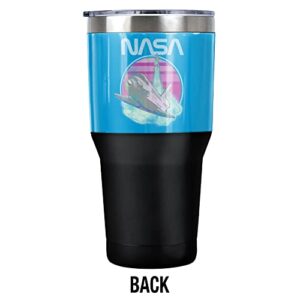 Logovision NASA Shuttle Launch Stainless Steel Tumbler 30 oz Coffee Travel Cup, Vacuum Insulated & Double Wall with Leakproof Sliding Lid | Great for Hot Drinks and Cold Beverages