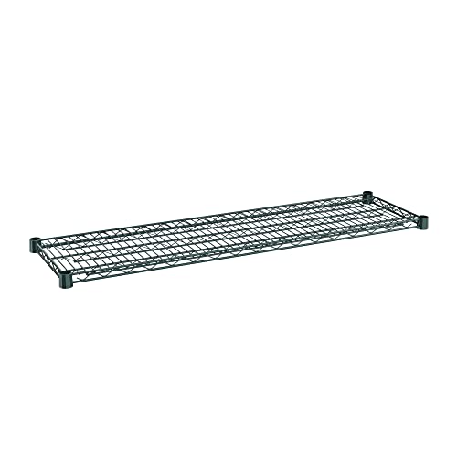 Krollen Industrial 18" x 48" NSF Green Epoxy Wire Shelf Set Of 2