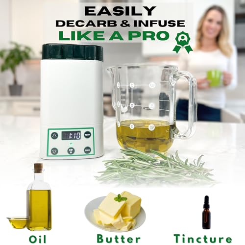 Decarboxylator and Infuser, Magic Herb Butter Maker Machine, Herb Oil Infuser Machine, Tincture Machine, Gummy Maker Machine, Herb Extractor, Decarb Box, Tincture Maker Kit, EdiOven