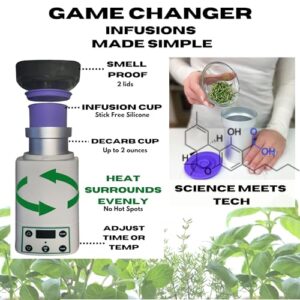 Decarboxylator and Infuser, Magic Herb Butter Maker Machine, Herb Oil Infuser Machine, Tincture Machine, Gummy Maker Machine, Herb Extractor, Decarb Box, Tincture Maker Kit, EdiOven