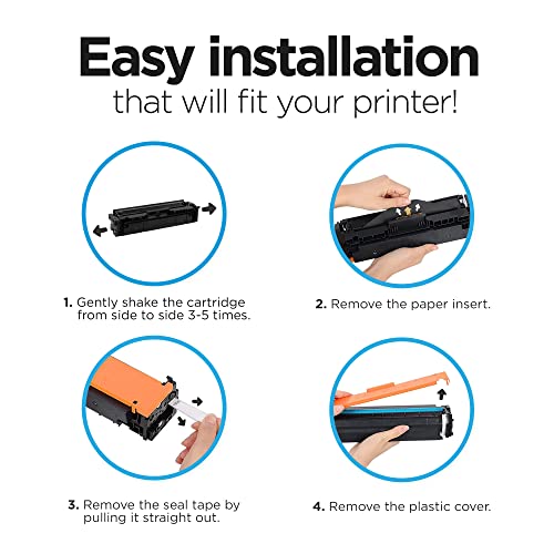 LD Products Compatible Toner Cartridge Replacements for HP 215A (W2310A Black, W2311A Cyan, W2313A Magenta, W2312A Yellow 4-Pack) for Color Laserjet MFP M183fw and Laserjet Pro MFP M182nw