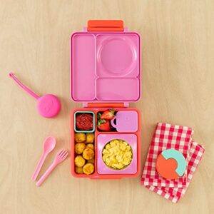 OmieBox Bento Box for Kids + OmieBox (2 pack) Leakproof Dips Containers To Go, Salad Dressing Container + OmiePod