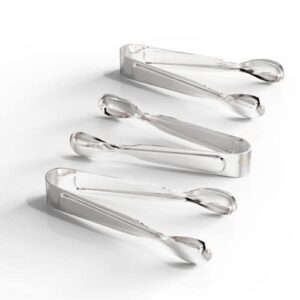 divitis home sirius serving tongs 3-pieces set 4 1/3" (110mm) sugar tongs, small serving tongs