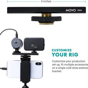 Movo iVlogger Vlogging Kit for iPhone with Fullsize Tripod - Lightning Compatible Vlog Kit- Accessories: Tripods, Phone Mount, LED Light and Shotgun Mic for YouTube Starter Kit