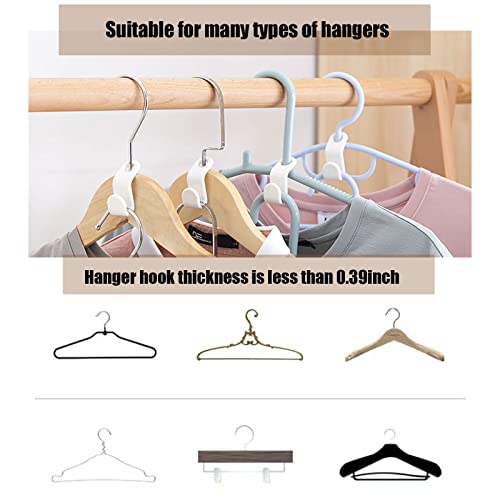 Timisea 100PCS Super Space Saving Clothes Hanger Connector Hooks | 100PCS Plastic Cascading Hangers | Multi-Layer Closet Organizer Hanging Clips | Outfit Hangers for Cabinets Coat Bag Belts,Multicolor