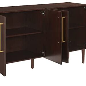 Crosley Furniture Everett Mid-Century Modern Sideboard, Mahogany