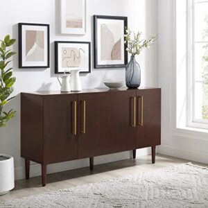 Crosley Furniture Everett Mid-Century Modern Sideboard, Mahogany