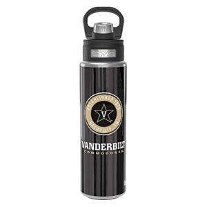 tervis vanderbilt university commodores all in triple walled insulated tumbler, 24oz wide mouth bottle, stainless steel