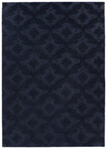 garland rug charleston 6 ft. x 9 ft. area rug navy