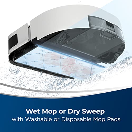 BISSELL ReadyClean Wet/Dry Mopping Hard Floor Robot, Auto-Pad Change Technology, LiDAR Advanced Home Mapping, WiFi- App Connection,Smart Docking,3571