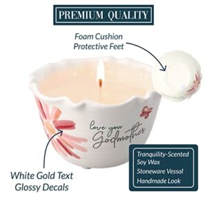 5" x 3" Love You Godmother 100% 9 oz Soy Wax Single Wick Candle - Tranquility Scented