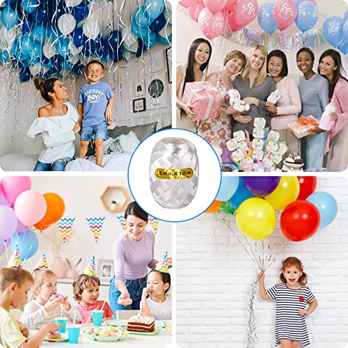 Balloon Decorating Strip Kit for Arch Garland with 32Ft Balloon Tape Strip, 2 Tying Tool, 200 Dot Glue, 20 Balloon Flower Clip, 2 Roll Ribbon (Balloon Strip Kit)