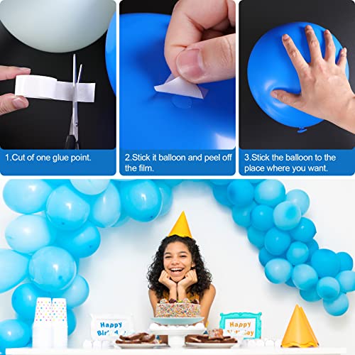 Balloon Decorating Strip Kit for Arch Garland with 32Ft Balloon Tape Strip, 2 Tying Tool, 200 Dot Glue, 20 Balloon Flower Clip, 2 Roll Ribbon (Balloon Strip Kit)