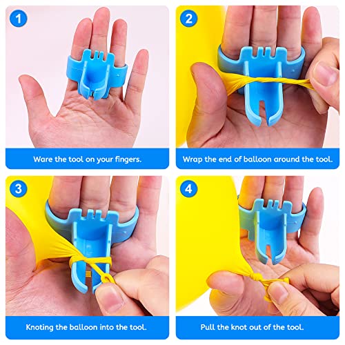 Balloon Decorating Strip Kit for Arch Garland with 32Ft Balloon Tape Strip, 2 Tying Tool, 200 Dot Glue, 20 Balloon Flower Clip, 2 Roll Ribbon (Balloon Strip Kit)