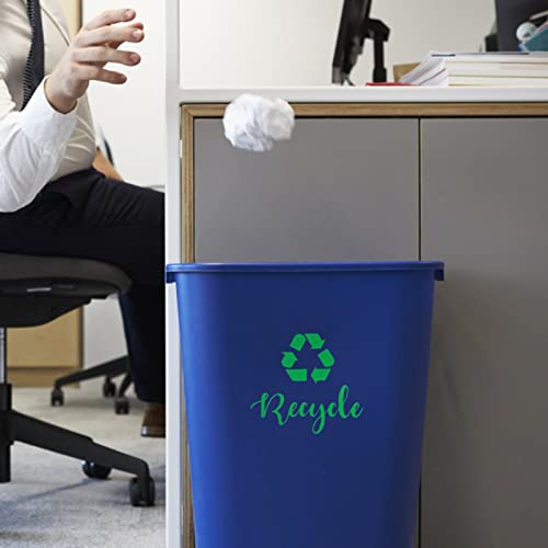 Garbage Waste Decal Recycle Trash Bin Sticker Green: Recycle Sign Decal Classification Labels Trash Recycling Label Sticker Removable Waste Bin Sticker Recycle Compost Stickers