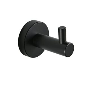 orlif towel hooks，matte black sus304 stainless steel wall-mounted robe hooks holder coat hook for bathroom, kitchen, bedroom, hotel