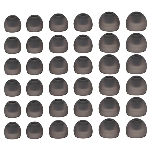 ASHATA 36Pcs Soft Silicone Earbuds Tips for in Ear Headphones, Noise Cancelling Eartips Eargels Earpads Earbud for Inner Hole from 4.5mm to 6.0mm in Ear Headphone Earphone