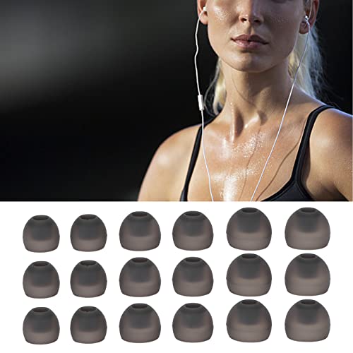 ASHATA 36Pcs Soft Silicone Earbuds Tips for in Ear Headphones, Noise Cancelling Eartips Eargels Earpads Earbud for Inner Hole from 4.5mm to 6.0mm in Ear Headphone Earphone