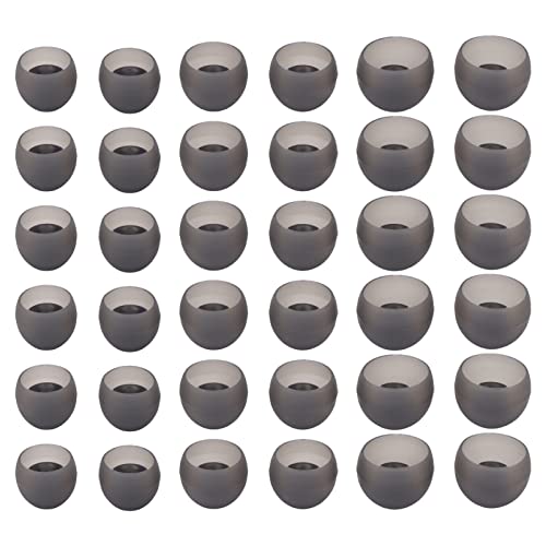 ASHATA 36Pcs Soft Silicone Earbuds Tips for in Ear Headphones, Noise Cancelling Eartips Eargels Earpads Earbud for Inner Hole from 4.5mm to 6.0mm in Ear Headphone Earphone