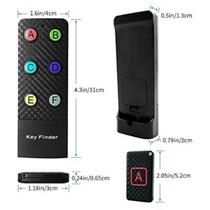 Key Finder, Chlovoe Item Finder with 85 dB Loud Beeps, Wireless Item Tracker, Key, Purse, Phone, Glasses, Luggage, Pet Tracker(2 RF Transmitters, 6 Receivers).