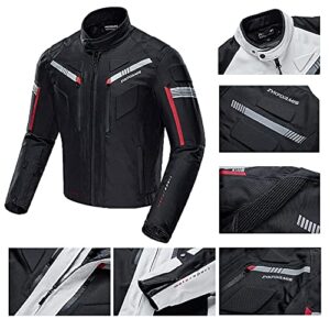 Motorcycle Jacket Motorbike Biker Waterproof Jackets Windproof Full Body Protective Gear CE Armoured Summer Winter for Men