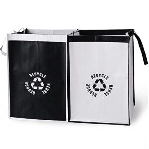 bebesta recycle waste bin bags for kitchen home trash sorting bins organizer waterproof baskets compartment container