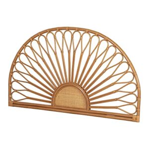 south shore balka rattan wall-mounted headboard, queen