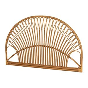 south shore balka rattan wall-mounted headboard, queen