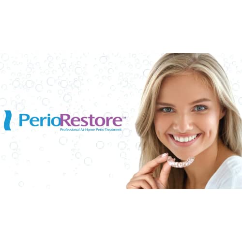 Perio Restore® Gel 3 Ounce Tube; 1.7% Hydrogen Peroxide Oral Cleansing Treatment; Oral Cleansing Gel. Includes Two (2) Trays for Ease of Application. Mint Flavor, at-Home Treatment