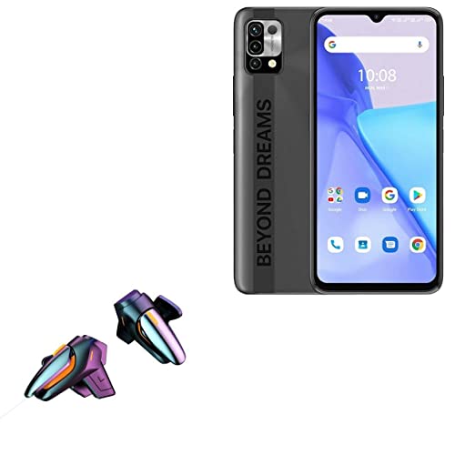 BoxWave Gaming Gear for Umidigi Power 5 (Gaming Gear by BoxWave) - Touchscreen QuickTrigger, Trigger Buttons Quick Gaming Mobile FPS for Umidigi Power 5 - Jet Black