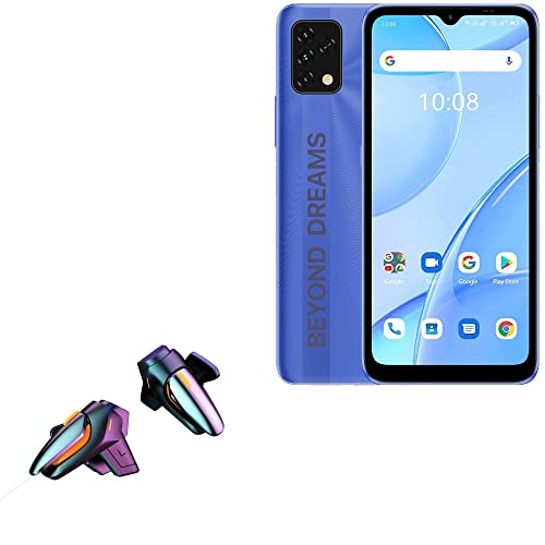 BoxWave Gaming Gear for Umidigi Power 5S (Gaming Gear by BoxWave) - Touchscreen QuickTrigger, Trigger Buttons Quick Gaming Mobile FPS for Umidigi Power 5S - Jet Black