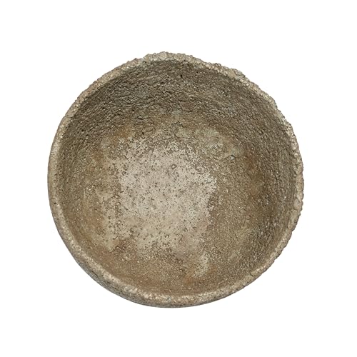 Creative Co-Op Decorative Textured Sandstone Bowl, 9" L x 9" W x 5" H, Brown