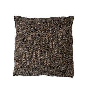 creative co-op mélange cotton blend bouclé pillow, 20" l x 20" w x 2" h, multicolor