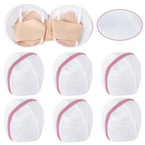 6 pcs bra washing bags,mesh wash bags,exclusive underwear washing bags with zipper for women laundry storage