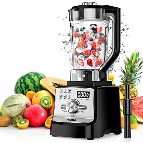 Professional Countertop Blender 1400W Powerful Smart Smoothie Blender Ice Crusher Blender for Kitchen Multifunction Juice Soup Blender with 2L Large Capacity