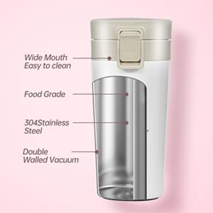 IDOKER Gift for Mom and Women, Mama mug Bear, Double Walled Vacuum Travel Coffee Mug with Lid, Leakproof Mom Mug for Birthday Christmas Mothers Gifts Day from Daughter/ Son.