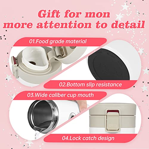 IDOKER Gift for Mom and Women, Mama mug Bear, Double Walled Vacuum Travel Coffee Mug with Lid, Leakproof Mom Mug for Birthday Christmas Mothers Gifts Day from Daughter/ Son.