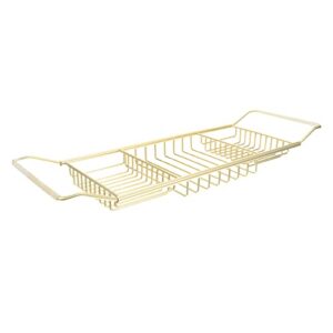 stobok bathtub tray expandable stainless steel over bath tub racks bathroom shelf organizer for home gold