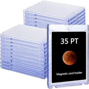 25 ct magnetic card holder 35pt, trading card hard case, card protector hard plastic, hard card sleeves display case for standard collection cards