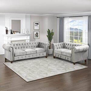 Lexicon Anise Living Room Sofa, Gray