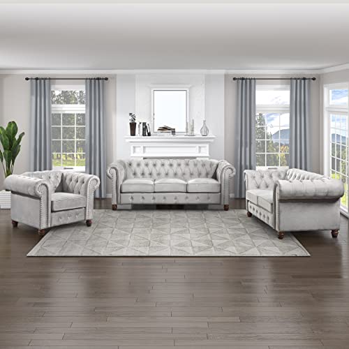 Lexicon Anise Living Room Sofa, Gray