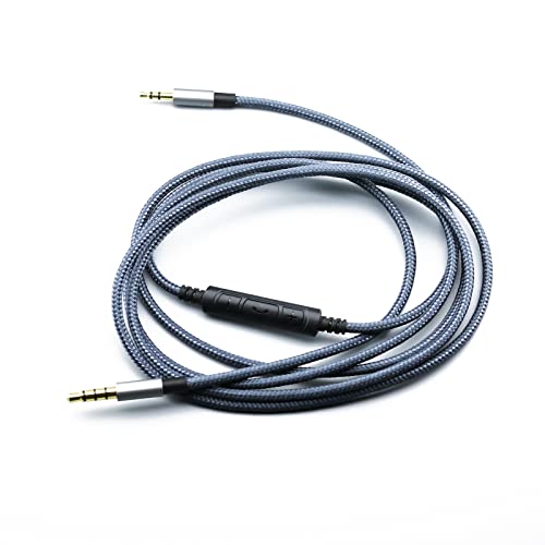 NewFantasia 3.5mm to 2.5mm Male Audio Cable for JBL Tune 710BT, 600BTNC, Live 660NC, 460NC, E45BT E55BT E65BTNC Headphone, Remote Volume Control Mic for Android Smartphones