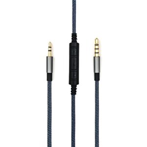 NewFantasia 3.5mm to 2.5mm Male Audio Cable for JBL Tune 710BT, 600BTNC, Live 660NC, 460NC, E45BT E55BT E65BTNC Headphone, Remote Volume Control Mic for Android Smartphones