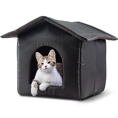 BNOSDM Outdoor Cat Dog Waterproof House Foldable Feral Cat Shelter Pet Tent Nest for Indoor Outdoor Stray Small Animals