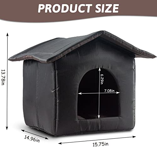 BNOSDM Outdoor Cat Dog Waterproof House Foldable Feral Cat Shelter Pet Tent Nest for Indoor Outdoor Stray Small Animals