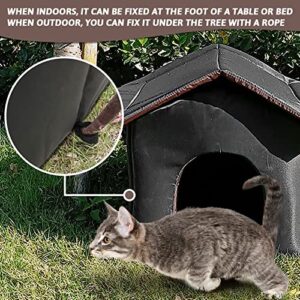 BNOSDM Outdoor Cat Dog Waterproof House Foldable Feral Cat Shelter Pet Tent Nest for Indoor Outdoor Stray Small Animals