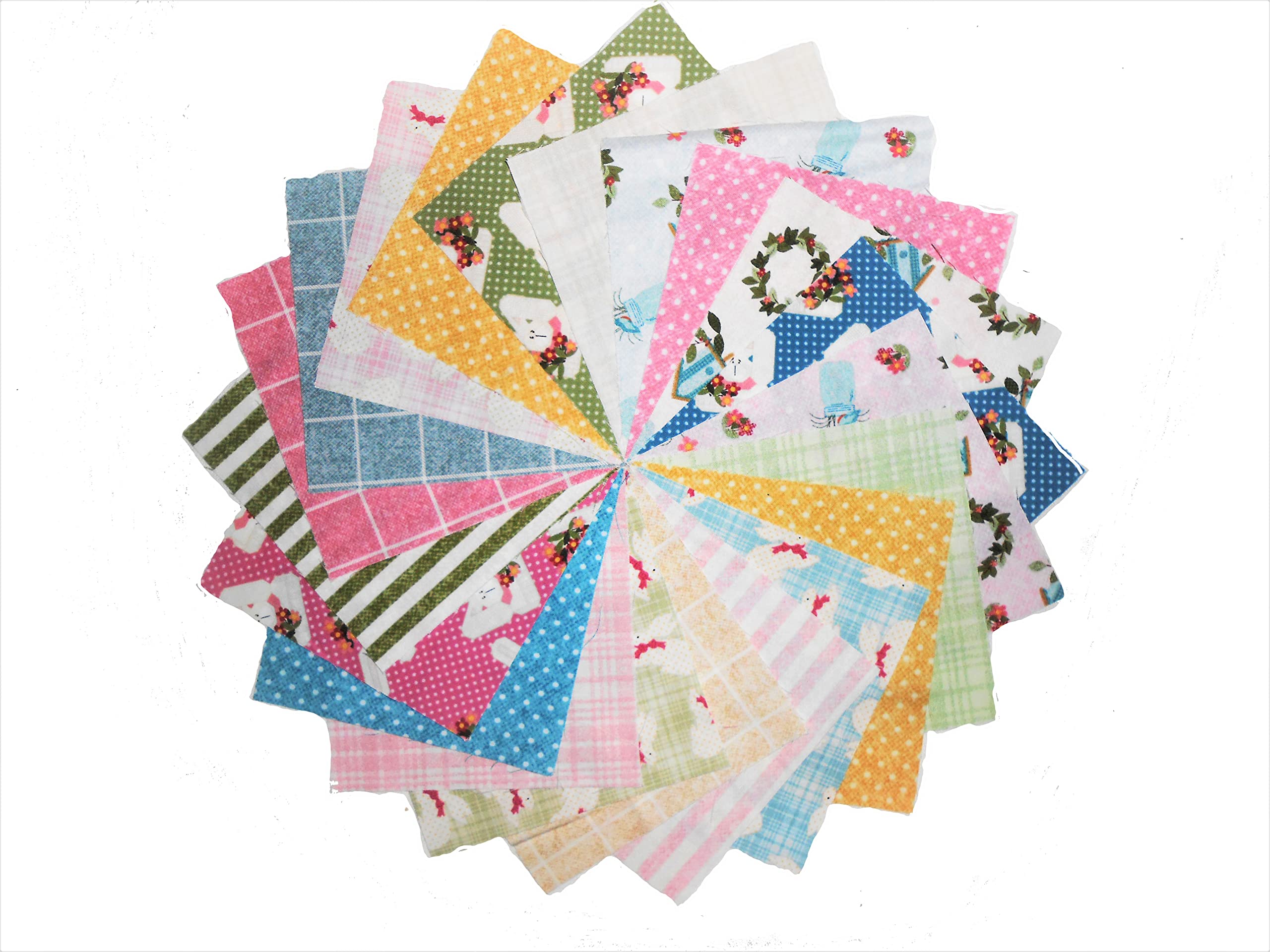 Material Maven Quilt Kit Easter Quilt Wooly Tulip Garden/Pre Cut Ready to Sew!