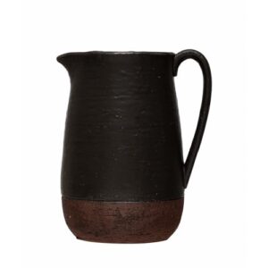 creative co-op stoneware pitcher, reactive glaze